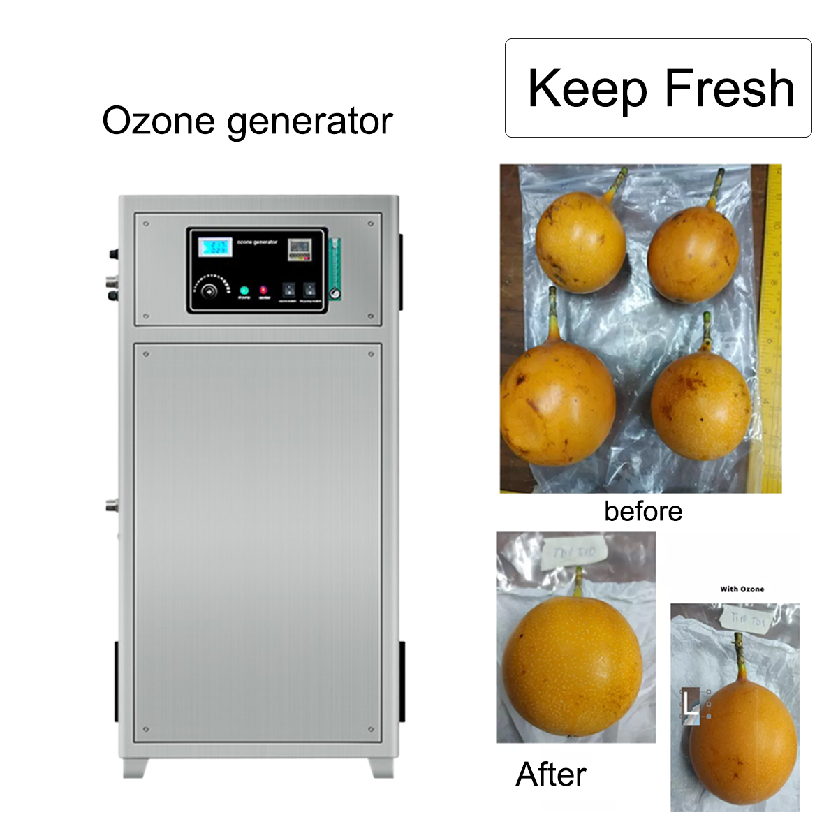 ozone generator for eco Atmosphere storage for fruits and vegetables